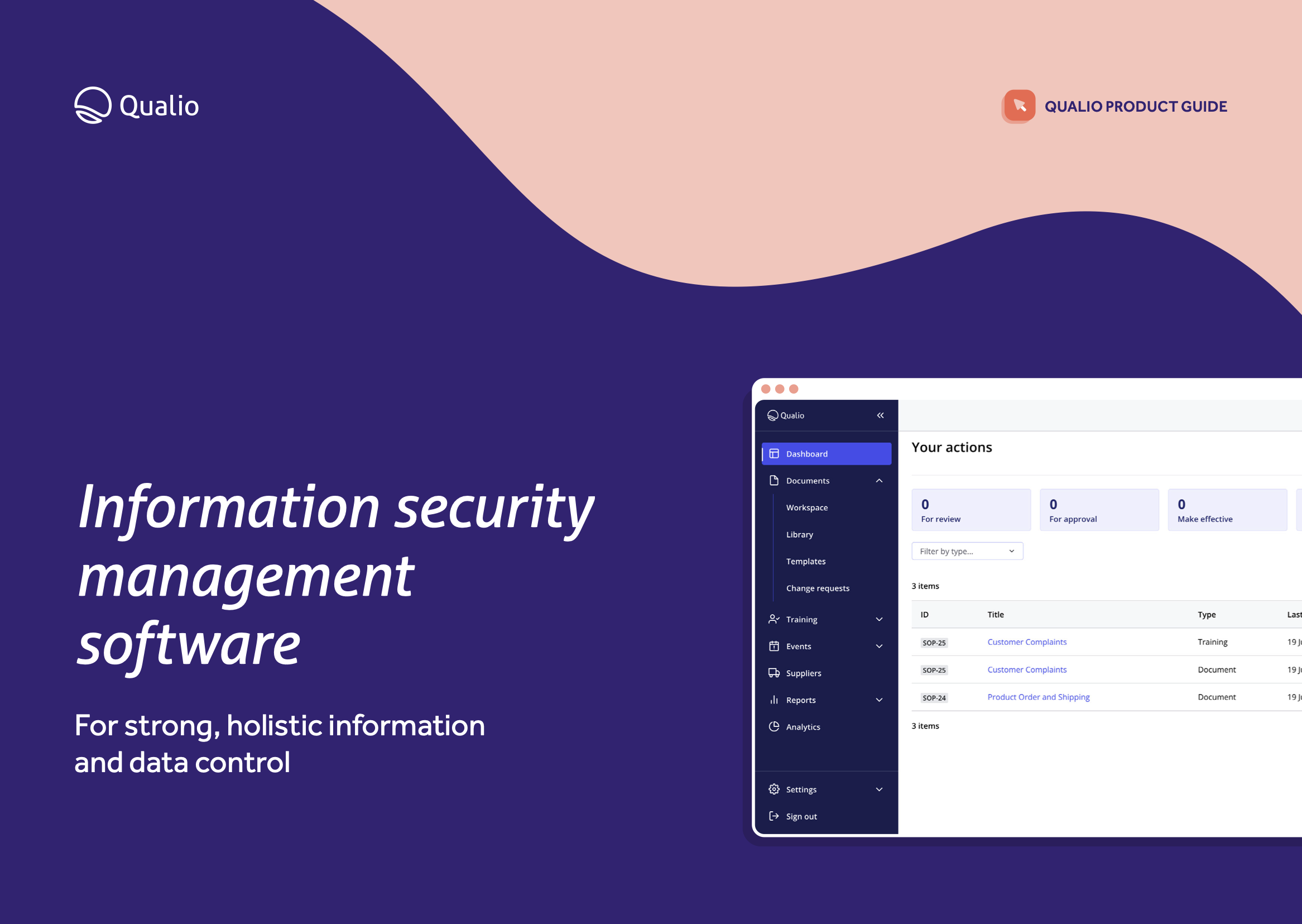 Information security management software datasheet